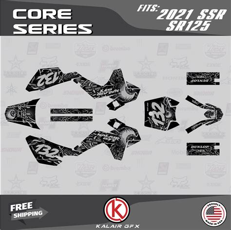 Kalair Gfx Graphics Kit For Ssr Ssr Sr70 Sr110 And Sr125 2021 Core Series