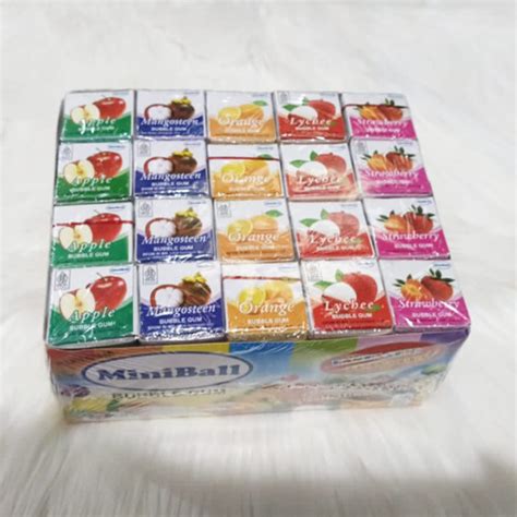 Promo MINIBALL Bubble Gum Permen Karet Aneka Rasa Buah Isi 100 Dus