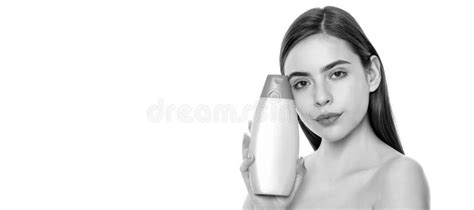 Woman Beauty Face Close Up Portrait Isolated Banner With Copy Space