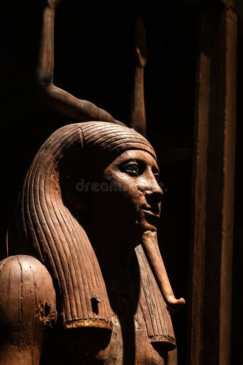 Wooden Statue Of Ka Aper Known As The Ka Of King Hor God Osiris God