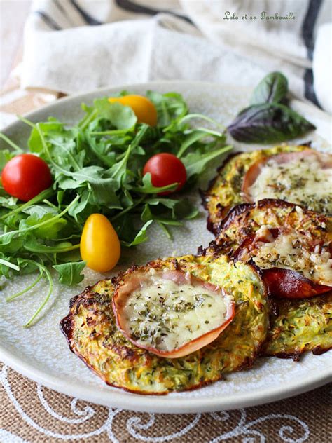Galettes de courgettes au four façon pizza Lolo et sa tambouille
