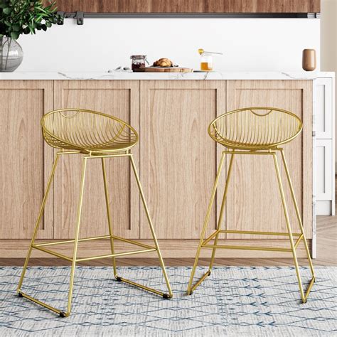 Corvus Somme Slat Back Gold Counter Stool Shopstyle