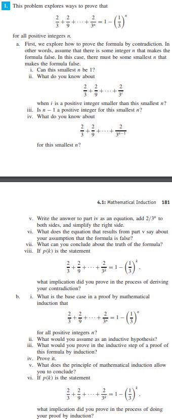 Solved 1this Problem Explores Ways To Prove That 3 For All