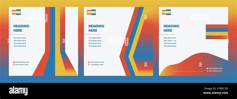 Simple And Modern Stripe Base Social Media Posts Designs Stock Vector Image And Art Alamy