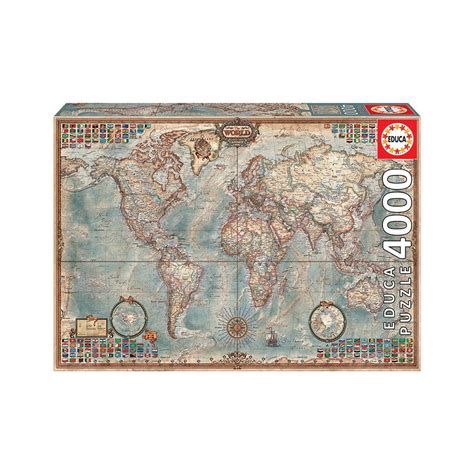 PUZZLE Pcs Mapa Mundo EDUCA Puzzles MundilarKasa