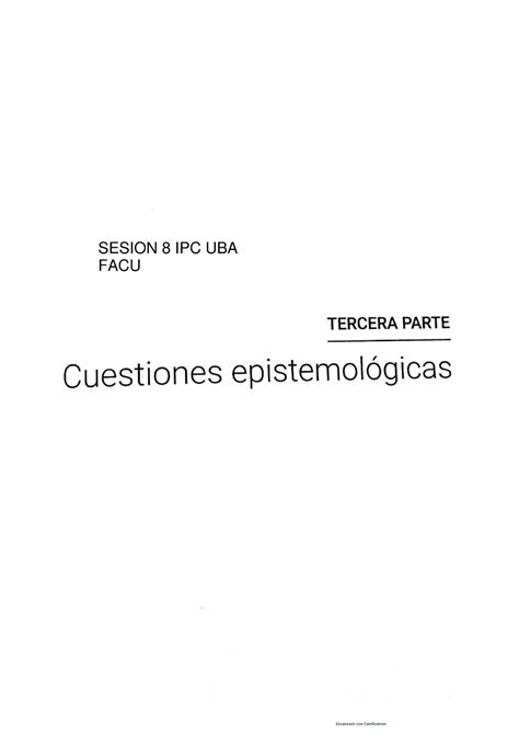 IPC UBA FACU Tercer parte Desenredando la ciencia Introducción al