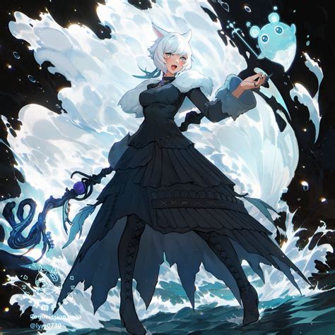 Yshtola Rhul And Nixie Final Fantasy And 1 More Drawn By Lyra Kotto