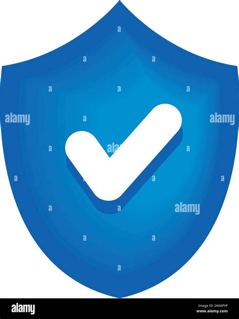 Security Shield With Check Symbol Stock Vector Image And Art Alamy