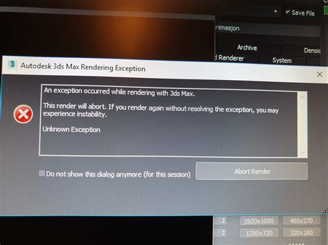 liquid simulation render fails after 1 frame unknown exception