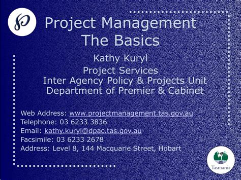 PPT Project Management The Basics PowerPoint Presentation Free Download ID
