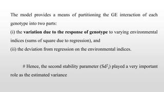 Stability Analysis PPTX Genetics Science