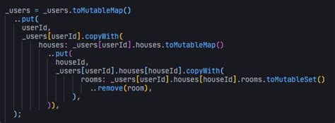 Dart Flutter Immutables Rebuilding Immutable Collection Using