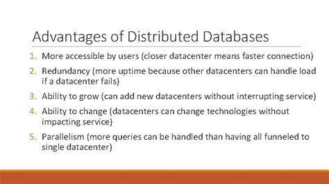 Distributed Databases What Is A Distributed Database A