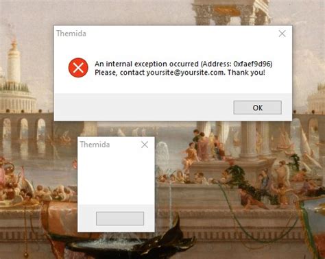 Ответы Mail Themida an internal exception occurred address Помогите
