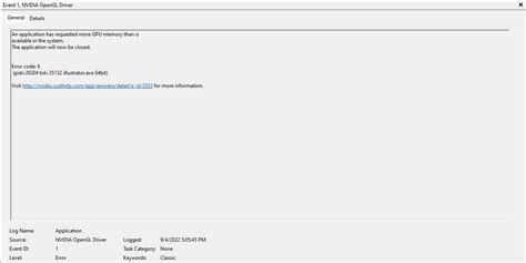 Illustrator Crash And Spikes Gpu 3080ti Requesting More Vram Than