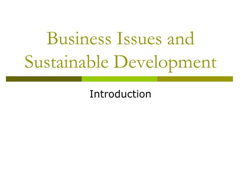 Solution Introduction Issues And Sustainable Development Classroom