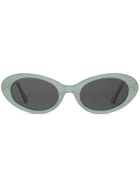 Gentle Monster Jeans Tinted Sunglasses In Green Modesens