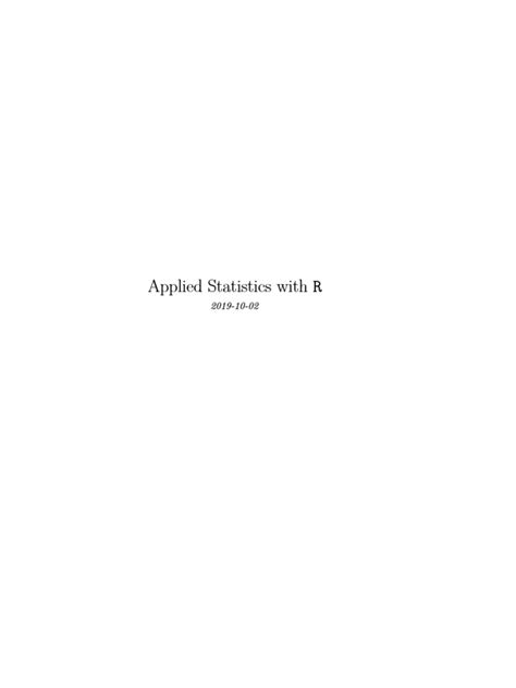 applied statistics pdf pdf regression analysis array data structure