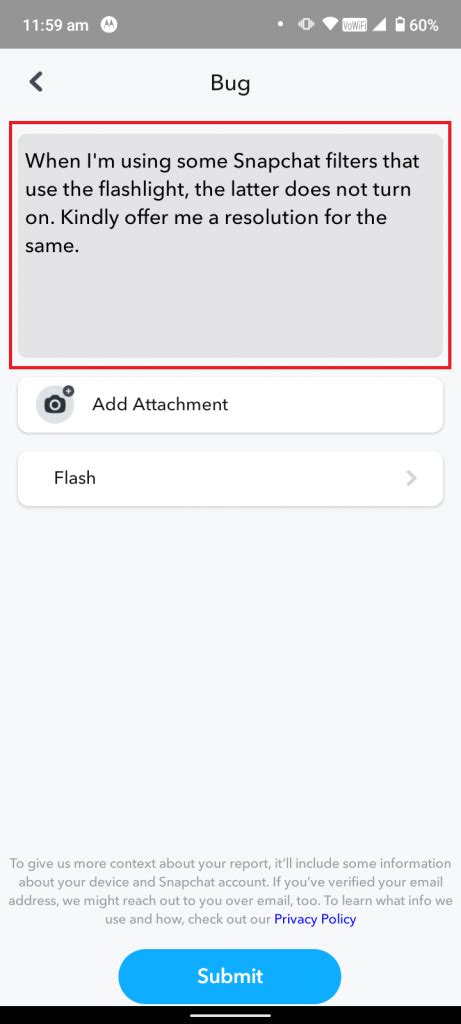 why is my snapchat flash not working techcult