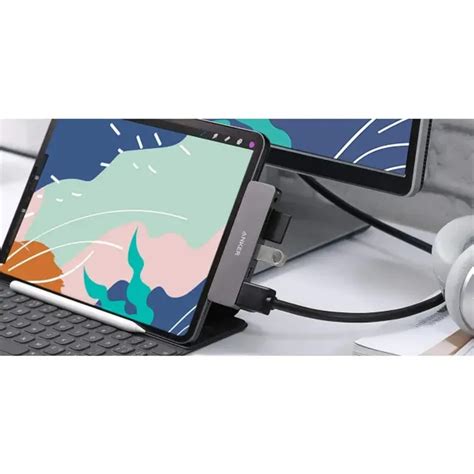 Кабель Anker Powerexpand Direct 6 In 1 Usb C Pd Media Hub Сірий
