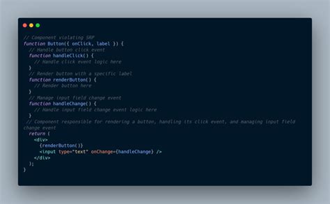 Single Responsibility Principle In React Mariya Baig