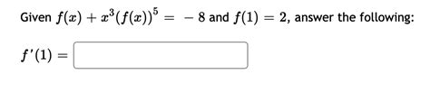 Answered Given F X X F X And F Bartleby