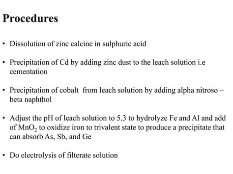 Extraction Of Zinc Pptx