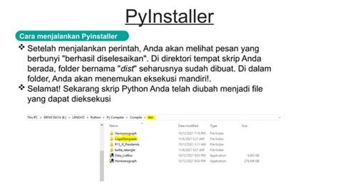Membuat Executable File Exe Windows Pada Pythonpptx