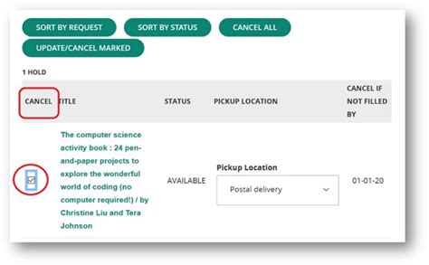 How To Modify Or Cancel A Requested Item Article