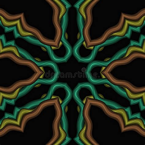 3d Colorful Hexagonal Pattern Stock Illustration Illustration Of