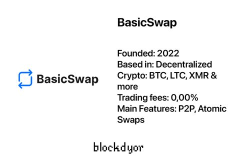 Basicswap Review A Decentralized Crypto Exchange
