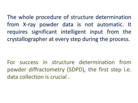 Ppt Structure Determination From X Ray Powder Diffraction Data Powerpoint Presentation Id