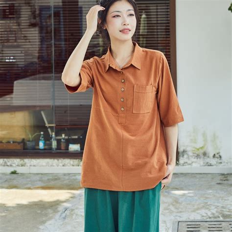 Womens Linen Tops Etsy