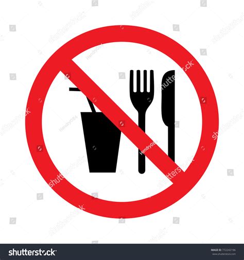 Do Not Eat Drink Logo Stock Vector Royalty Free 772242196 Shutterstock