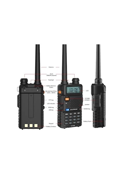 Diğer Yönlü Vox Verici Uv 5r Telsiz Radyo Led Kodlu Kilidi Interkom İki