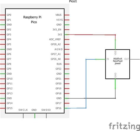Raspberry Pi Pico And Neopixel Example In Micropython