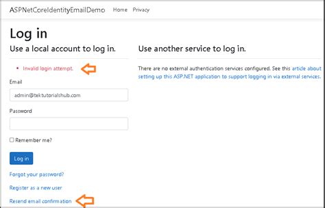 Sending Confirmation Email In Aspnet Core Identity Tektutorialshub