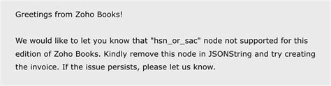 Problem With Hsn Sac Code In Zoho Books How To Make Community