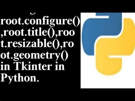 Geometry Management In Tkinter Root Title Set Background Colour Of Window Screen In Python
