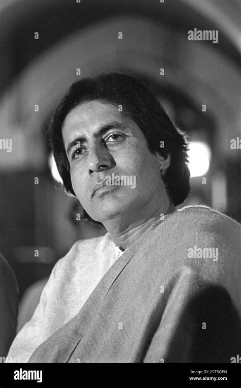 South Asian Indian Bollywood Film Star Actor Portrait Of Amitabh
