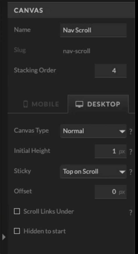 Create A Mobile Style Navigation On Your Showit Website Local Creative