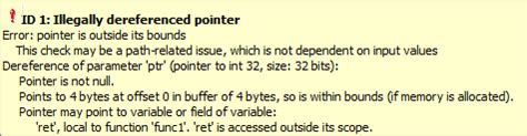 Detect Stack Pointer Dereference Outside Scope Detect Pointer Escape