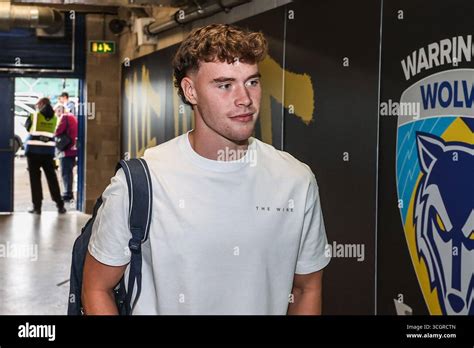 Ewan Smith Of Warrington Wolves Arrives During The Betfred Super League