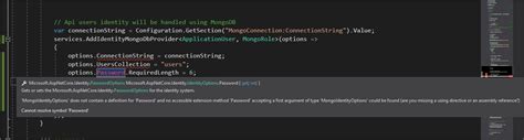 mongoidentityoptions missing passord configuration · issue 10