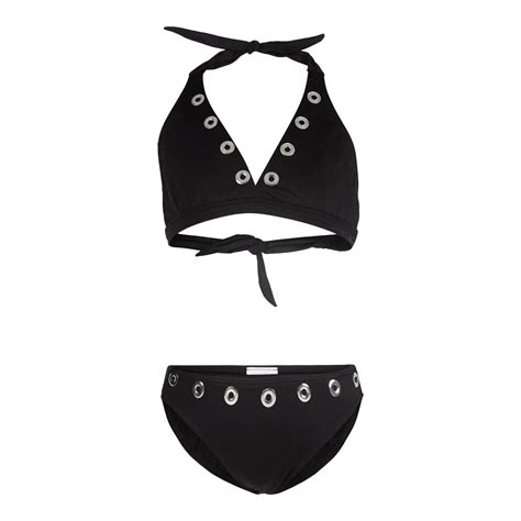 2pc Bikini W Silver Grommets Dennys