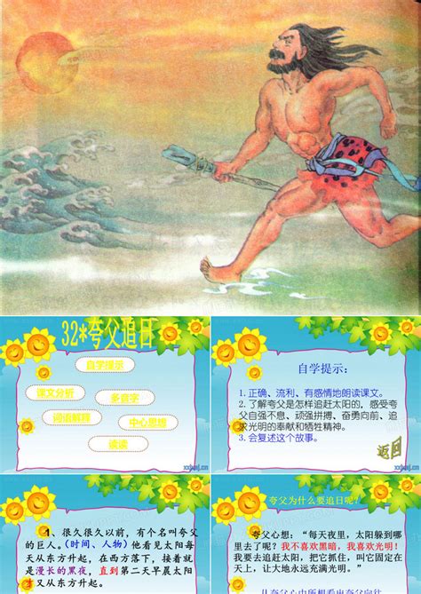 夸父追日ppt模板下载编号qgemeooe熊猫办公