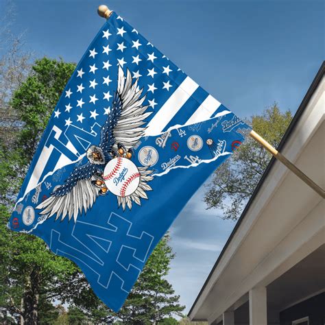 Los Angeles Dodgers American Landscape House Flag Aopprinter