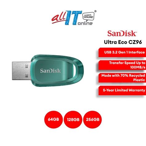 Sandisk Ultra Eco Cz96 Usb 32 Gen 1 Pendrive Usb Flash Drive Made With