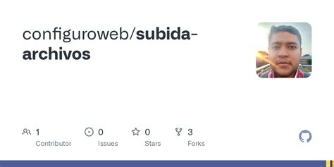 GitHub Configuroweb Subida Archivos