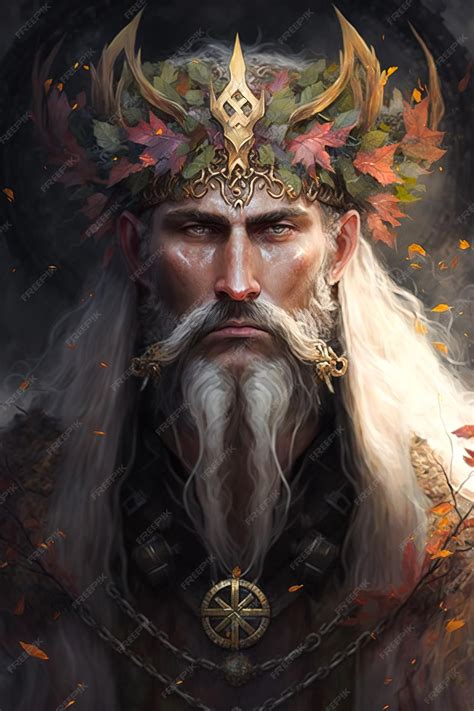 Premium Photo Portrait Of Veles The Slavic God Of The Underworld And